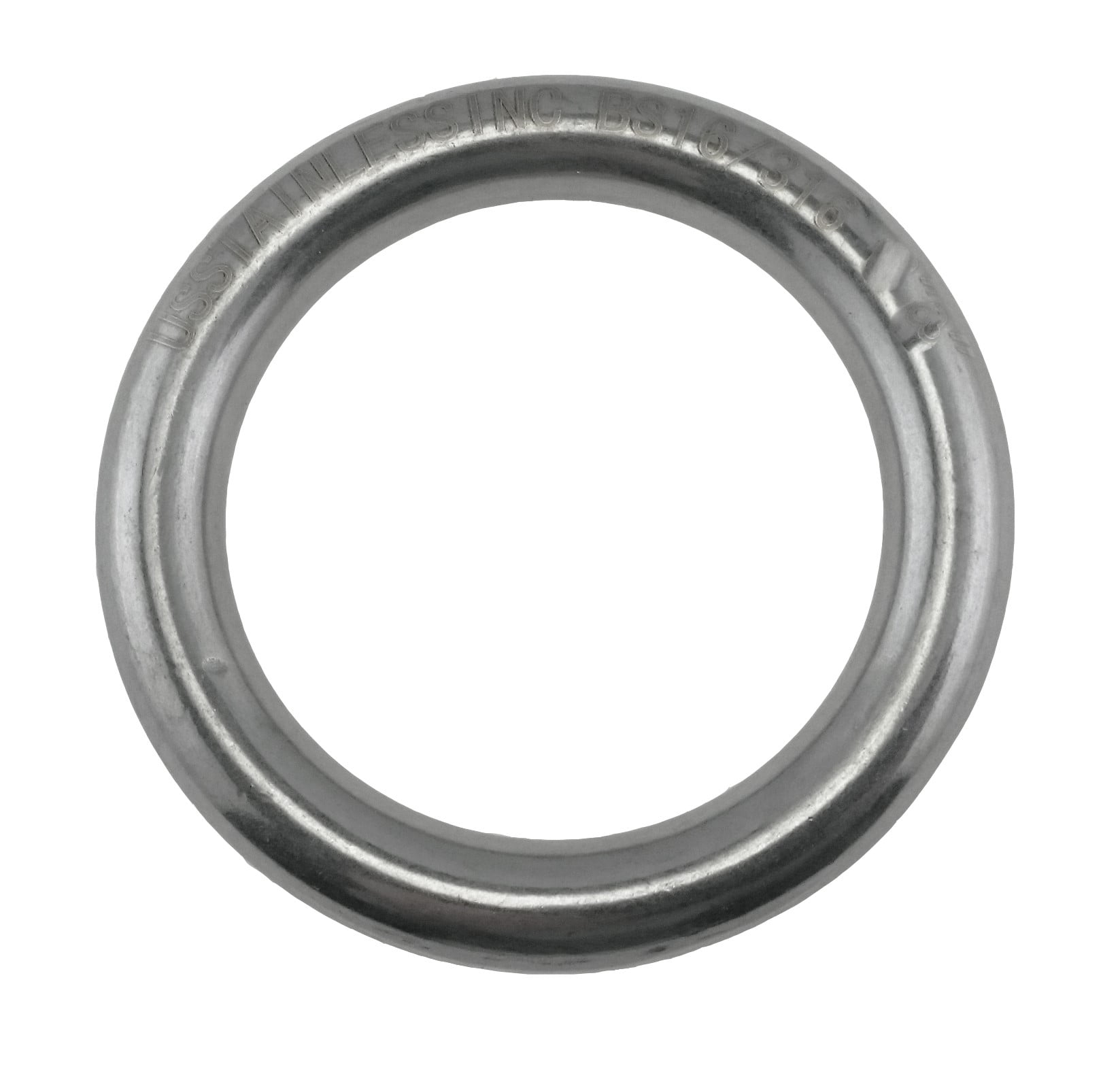 Stainless Steel 316 Round Ring Welded 3/8" x 2 3/8" (10mm x 60mm ...