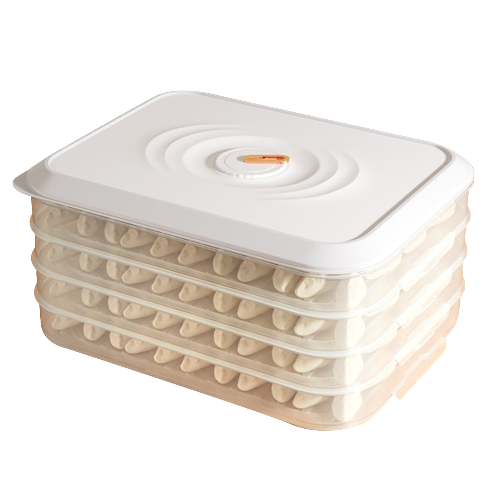 Pnellth Dumpling Organizer Stackable Cold Retention PP Convenient Use ...