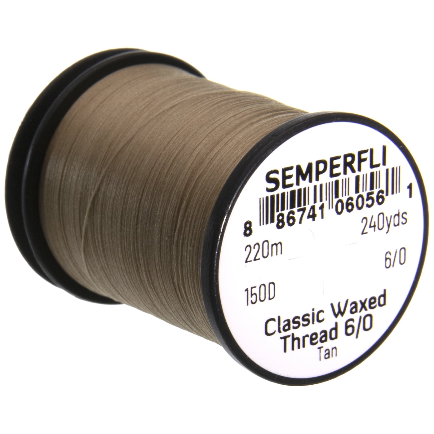 SemperFli Classic Waxed Thread 6/0 240 Yards Tan - Walmart.com