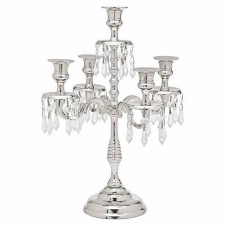 Godinger 95888 Tradition 5 Lights Candelabra with Ribbed Drops - Walmart.ca