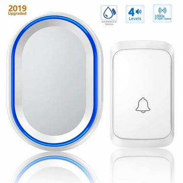 Philips Plug-in 8-Melody Doorbell Kit, 7.3in, White, 2-Push Buttons ...