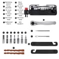 Compacts Folded Bike Tool Set 15 Functions Including Steel Ratchets Wrenches and Emergencies ...