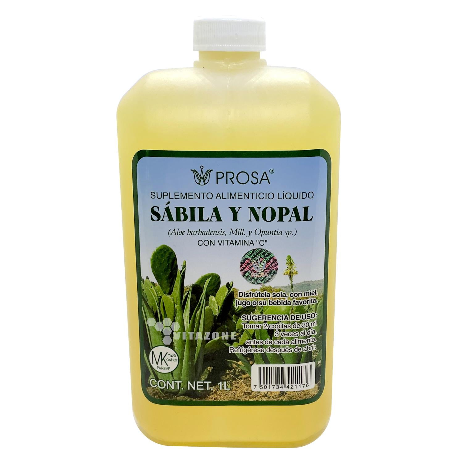 Sábila y Nopal líquido 1 lt con Vitamina C Prosa Prosa ...