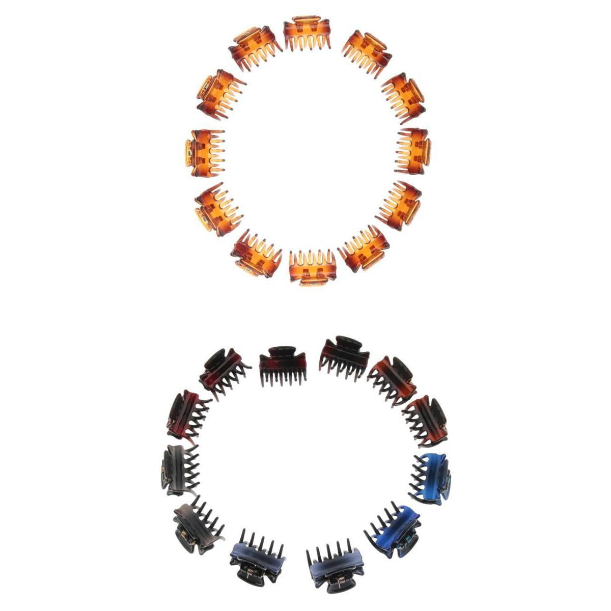 24 Pieces Mini Hair Clips Resin Hairs Claws Barrette Pins Small Hairpin ...