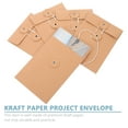 Profile Photo Bag Kraft Envelope Paper Document Filing Pouch Binder ...