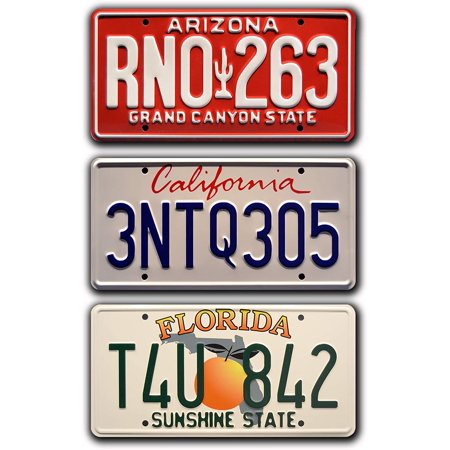 Fast and Furious | Paul Walker | Metal Stamped License Plates | Walmart ...