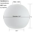 Free Shipping! GoldSwift Frosted Opal White Round Sphere Glass Lamp ...