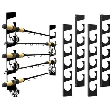 Vertical Fishing Rod Rack, Fishing Pole Holder Wall Mount Fishing Pole ...
