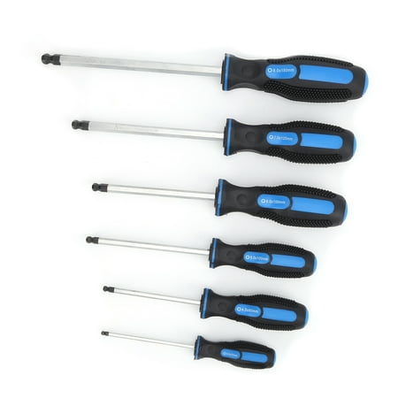Ball End Screwdriver, Auto Accessories 6pcs Hex Screwdriver Set Screw ...