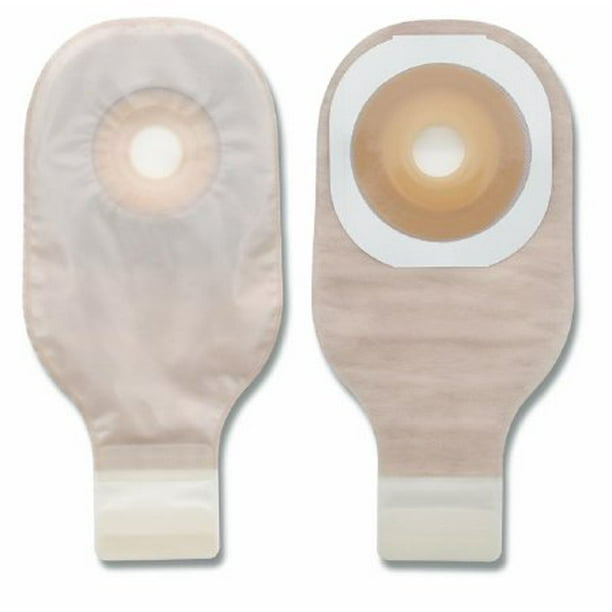 Premier Colostomy Pouch One-Piece System 12 Inch Length 3/4 Inch Stoma ...