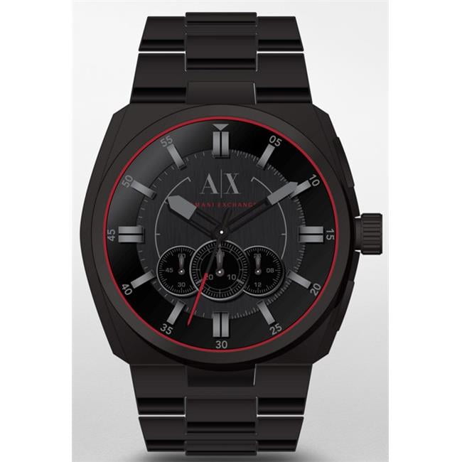 AX1801 Armani Exchange Black Stainless Steel Mens Watch - Walmart.com