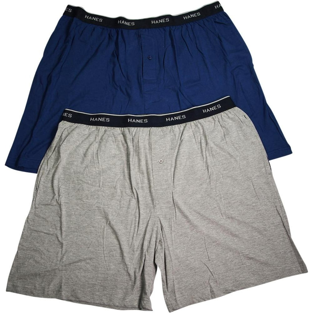 Hanes Hanes Mens 100 Cotton Jersey Lounge Pajama Sleep Short Sizes