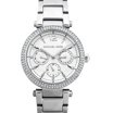Michael Kors Women's Lexington Silver Stainless Steel Case, Band and ...