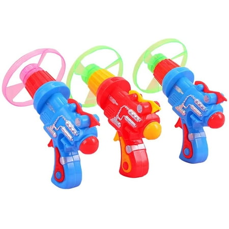 HTCM 3pcs Flying Saucer Launcher Colorful Flying Super Saucer Shooter ...