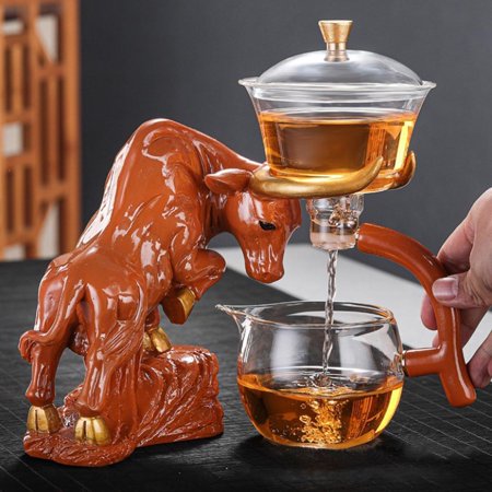 High Borosilicate Glass Teapot Turkish Drip Pot Infuser Tea Coffee Pot ...