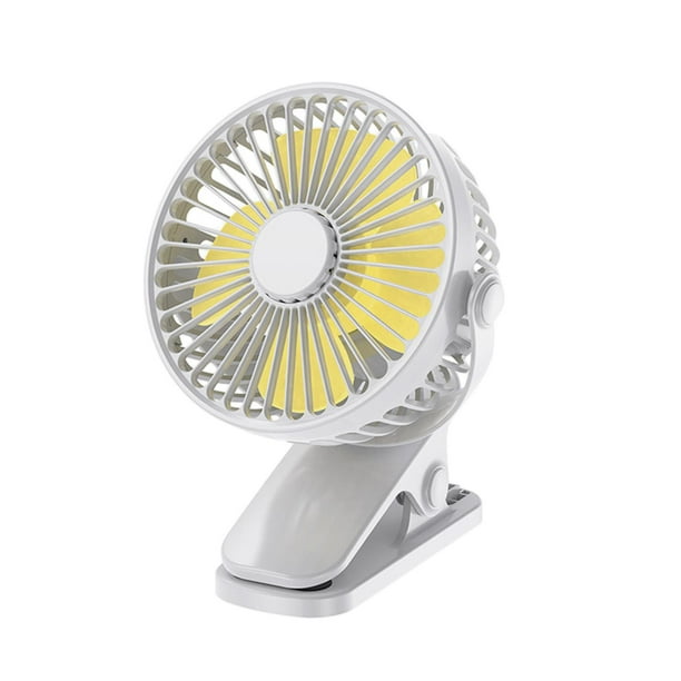 Mini Table Fan Clip on Fan Portable 3 Speeds Settings Personal Cooling ...
