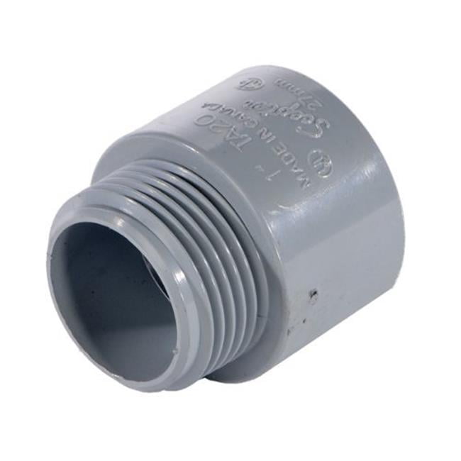Ipex USA E36100 1 in. PVC Conduit Terminal Adapter - 100 Per Case ...