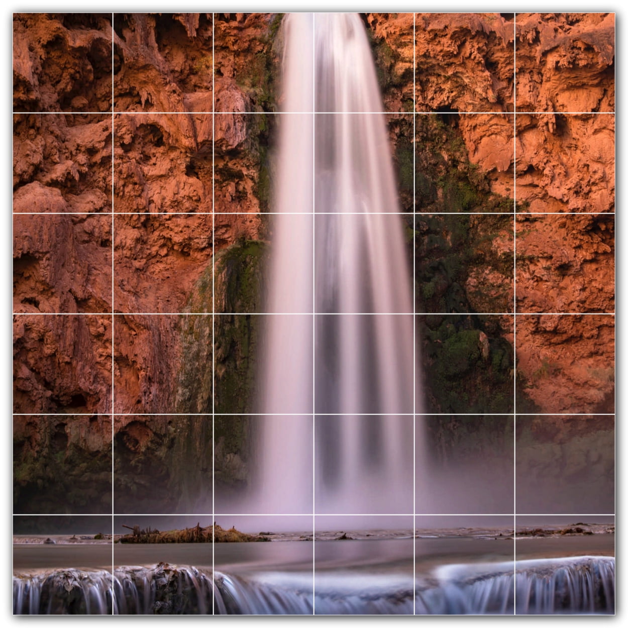 Picture-Tiles.com: Waterfalls Ceramic Tile Wall Mural WAL501145-66XL ...