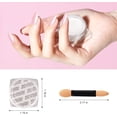 2026 New Arrival 2Pcs White Pearl Chrome Nail Powder, Iridescent Aurora ...