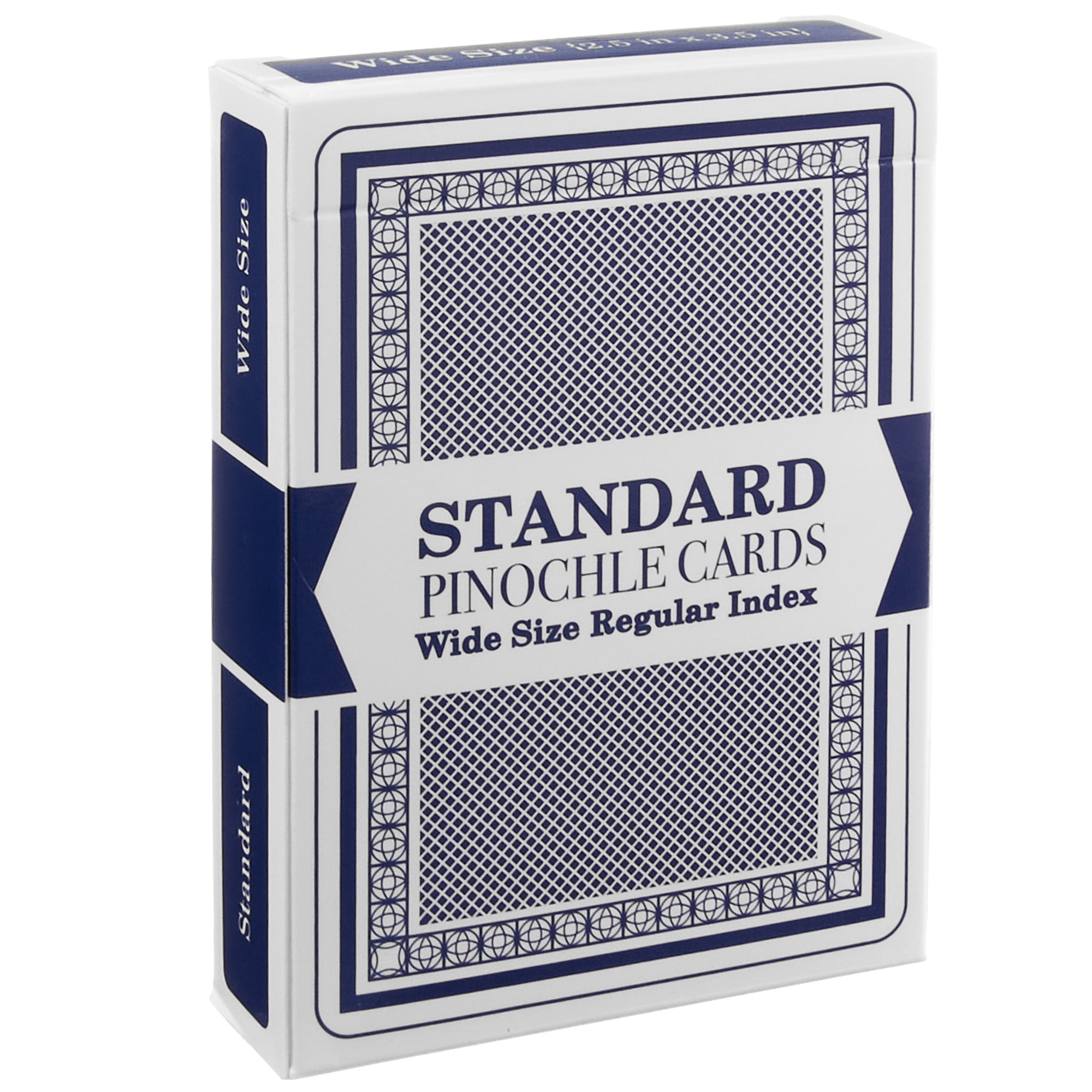 Pinochle Playing Cards, Poker Wide Size, Blue, 12-pack - Walmart.com