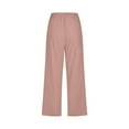 Dyegold Capris For Women Casual Summer Cotton Linen Cropped Pants