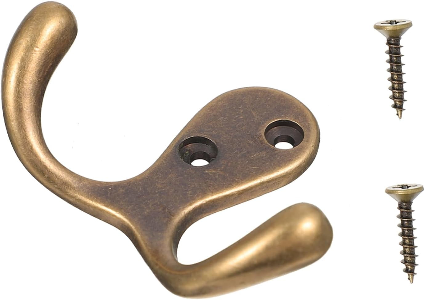 1pc Pure Copper Coat Double Hook Metal Clothing Rack Towel Hook Towel ...