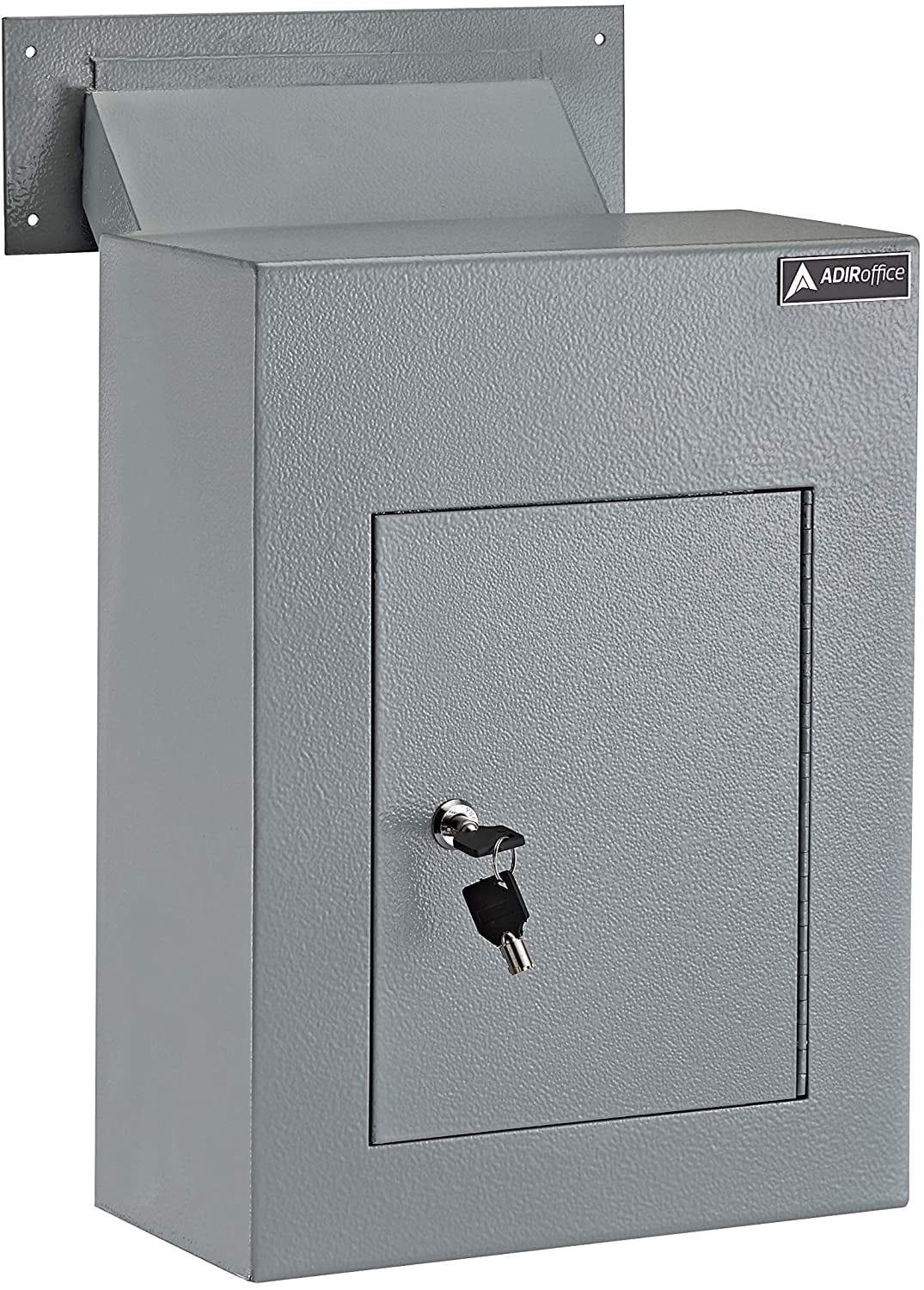 AdirOffice Steel Through-The-Wall Safe Mail/Drop Box W/Adjustable Chute ...