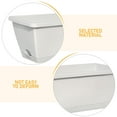 BESTYASH 1Pc Resin Rectangular Plant Basin Light Grey Thickened ...