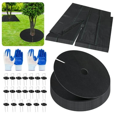 Fibers Mulch Ring Tree Protector Mat Coconut Mulch Cover Natural ...