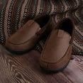 Zizor Men's Classic Moccasin Slippers, Microsuede with Comfy Memory ...
