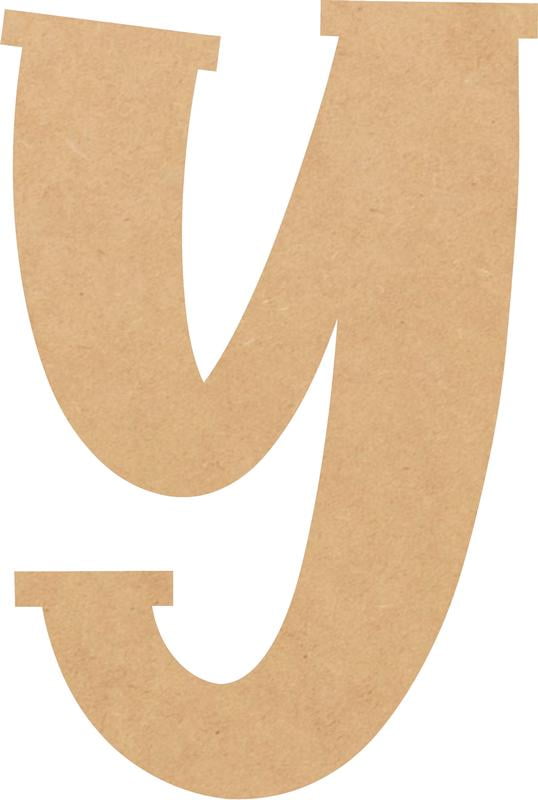 Unfinished MDF 2'' Tall Lemon Spark Letters DIY Y, Paintable Craft ...