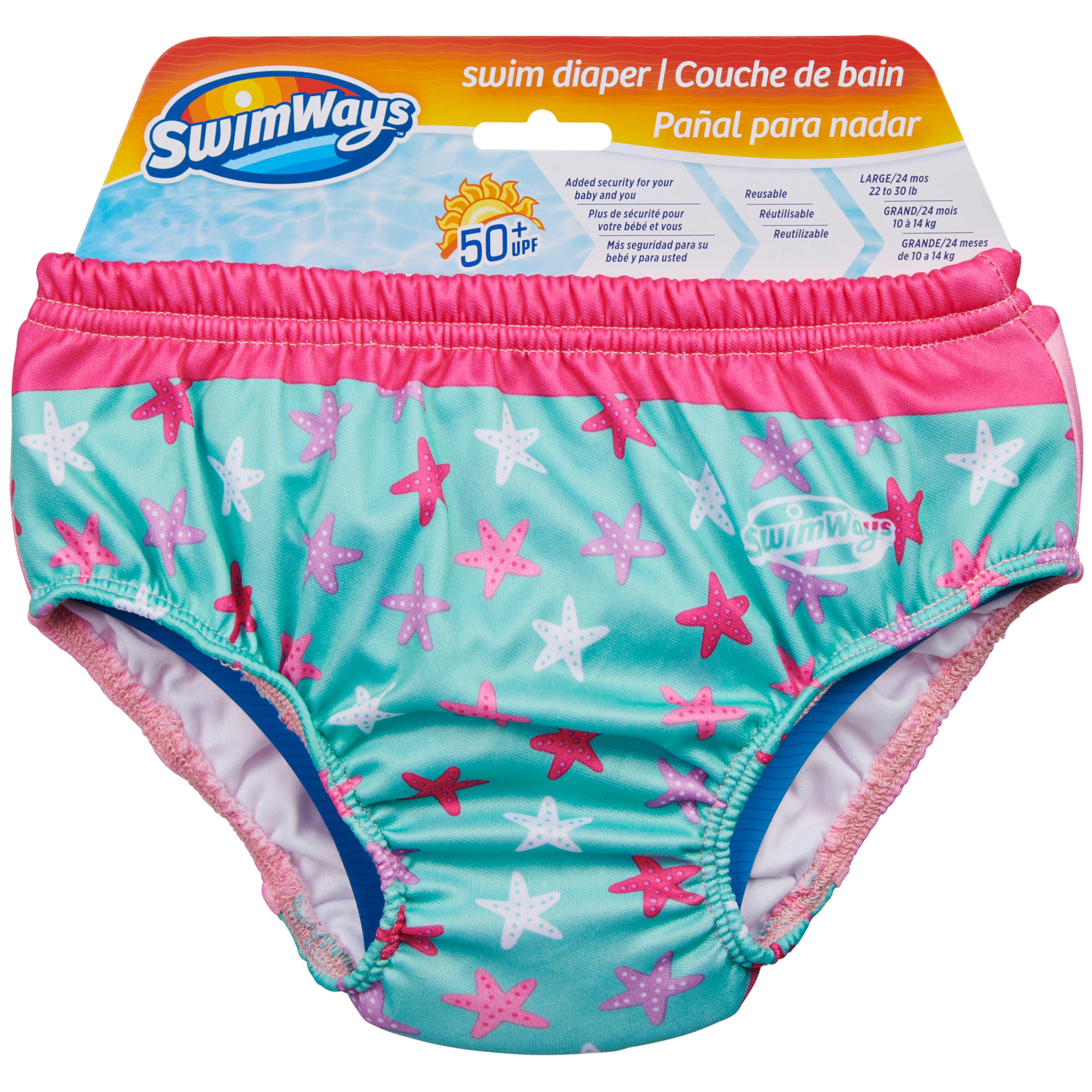 SwimWays Swim Diaper - Large (Styles and Colors may vary) - Walmart.com