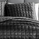 Riverbrook Home 3 Piece Quilt Set, Queen, Graphite, Lyndon, Polyfill ...