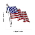 Brooch Pin Lapel Pin Patriotic Jewelry, USA Flag Enamel Metal Badge for ...