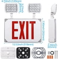 8 Pack LED Emergency Light with Battery Backup, Dual Heads, Double Face ...