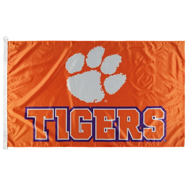 NCAA Clemson Tigers Prime 3' x 5' Flag - Walmart.com - Walmart.com