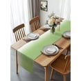 Burlap Table Runner 60 Inches Long, Green White Gradient Non-Slip ...