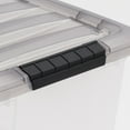 Iris Usa 40 Qt 10 Gal Stack And Pull™ Clear Plastic Storage Box With