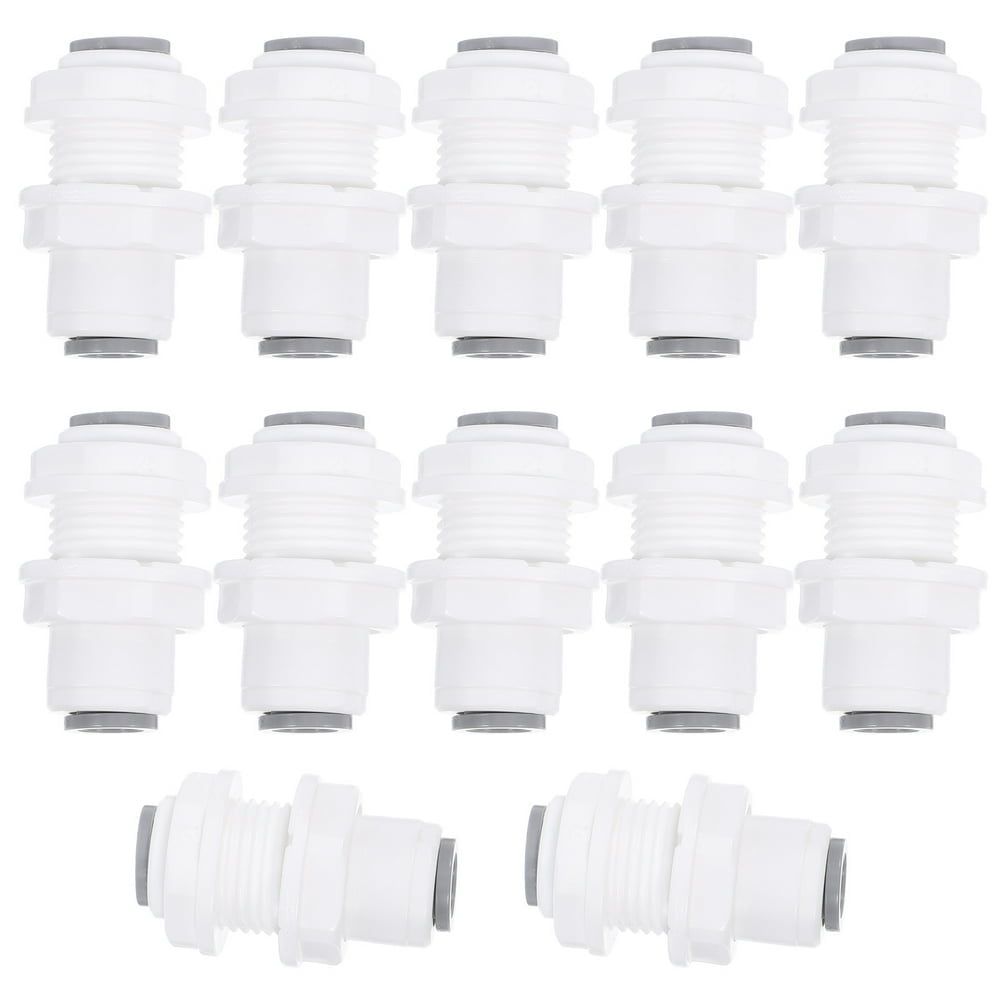 HAOAN 12 Pcs Water Pipe Connector Push to Connector Fitting 1/4 ...