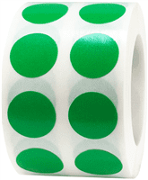 Spring Green Circle Dot Stickers, 0.5 Inch Round, 1000 Labels on a Roll ...