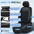 FLORICH Cooling Car Seat Cover, 2 Powerful Turbo Fans Ventilated Seat ...