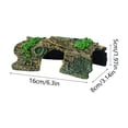 WOHAPY Upgrade Artificial Tree House Reptile Hideout, Basking Terrace ...