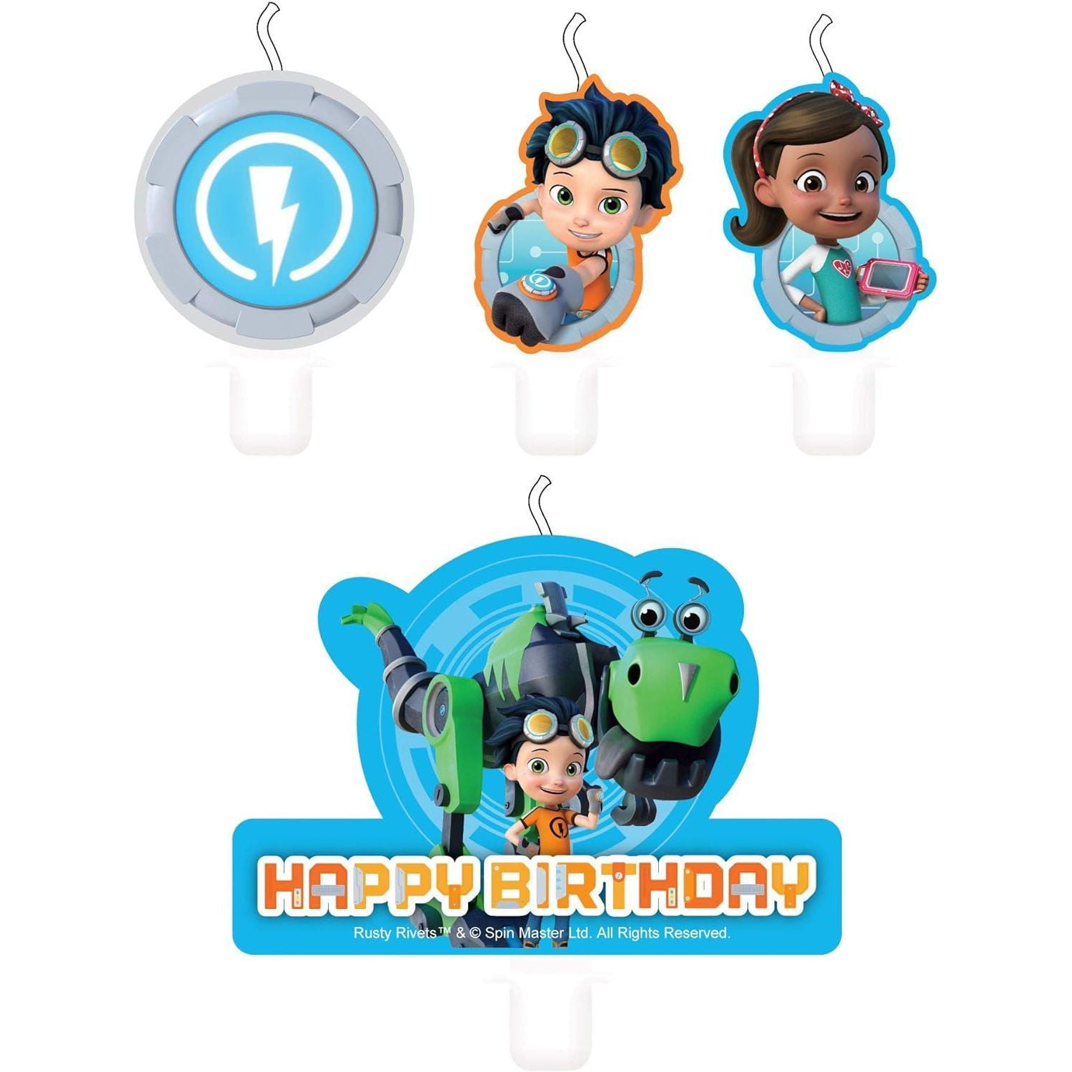 Click here for Rusty Rivets Birthday Candle Set (Pack Of 4) prices