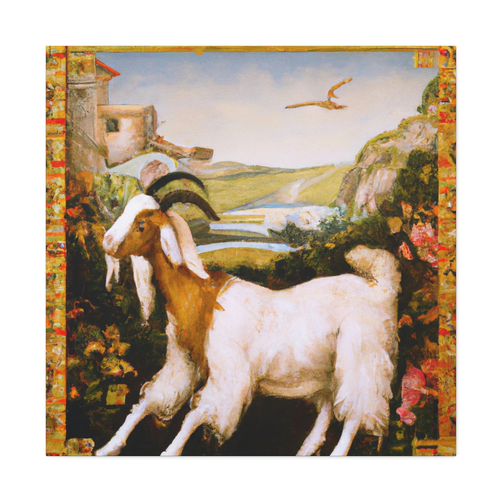 Goat in Rococo Splendor - Canvas - Walmart.com