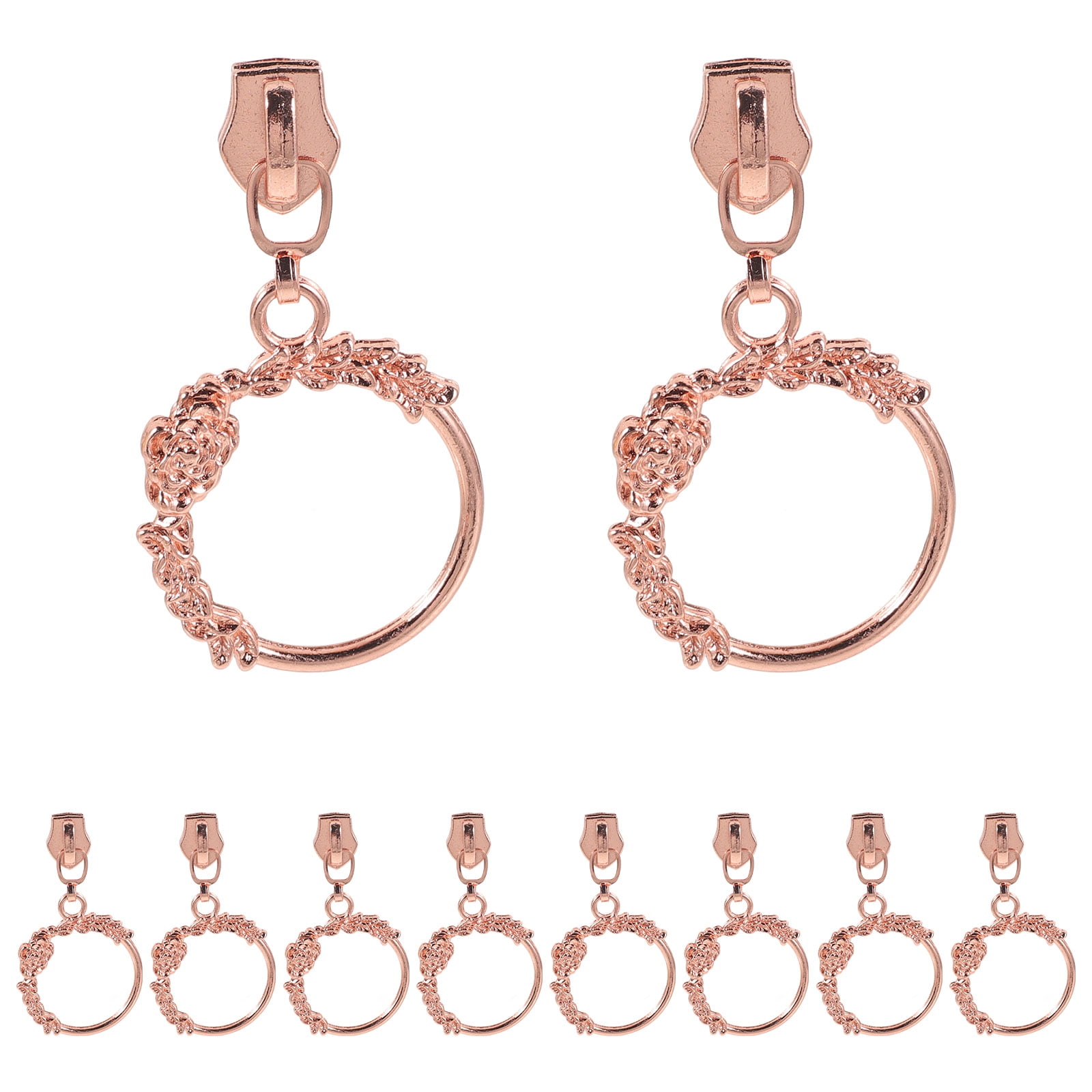 MOVTOTOP Rose Gold Zinc Alloy Zipper Pulls for Bags with Easy ...