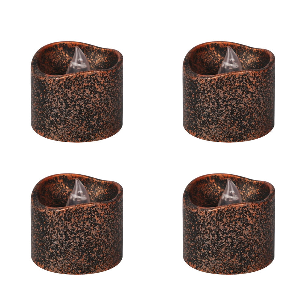 Click here for Minkissy 4 Pcs Fake Tea Lights Brown Plastic Elect... prices