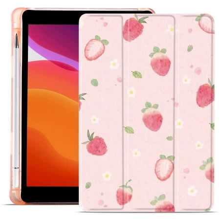 MAYCARI Strawberry Daisy Design Case for ipad Pro 11 inch 2018/2020 ...