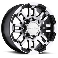 18" Vision Muscle 143 Torque Gunmetal Machined Lip Wheel 18x8.5 5x4.75 ...