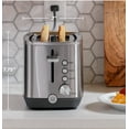 2 Slice Stainless Steel Toaster, Extra Wide Slots for Toasting Bagels ...
