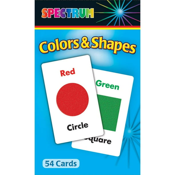 CD-734002 - Spectrum Flash Cards Colors Shapes Gr Pk-1 by Carson ...